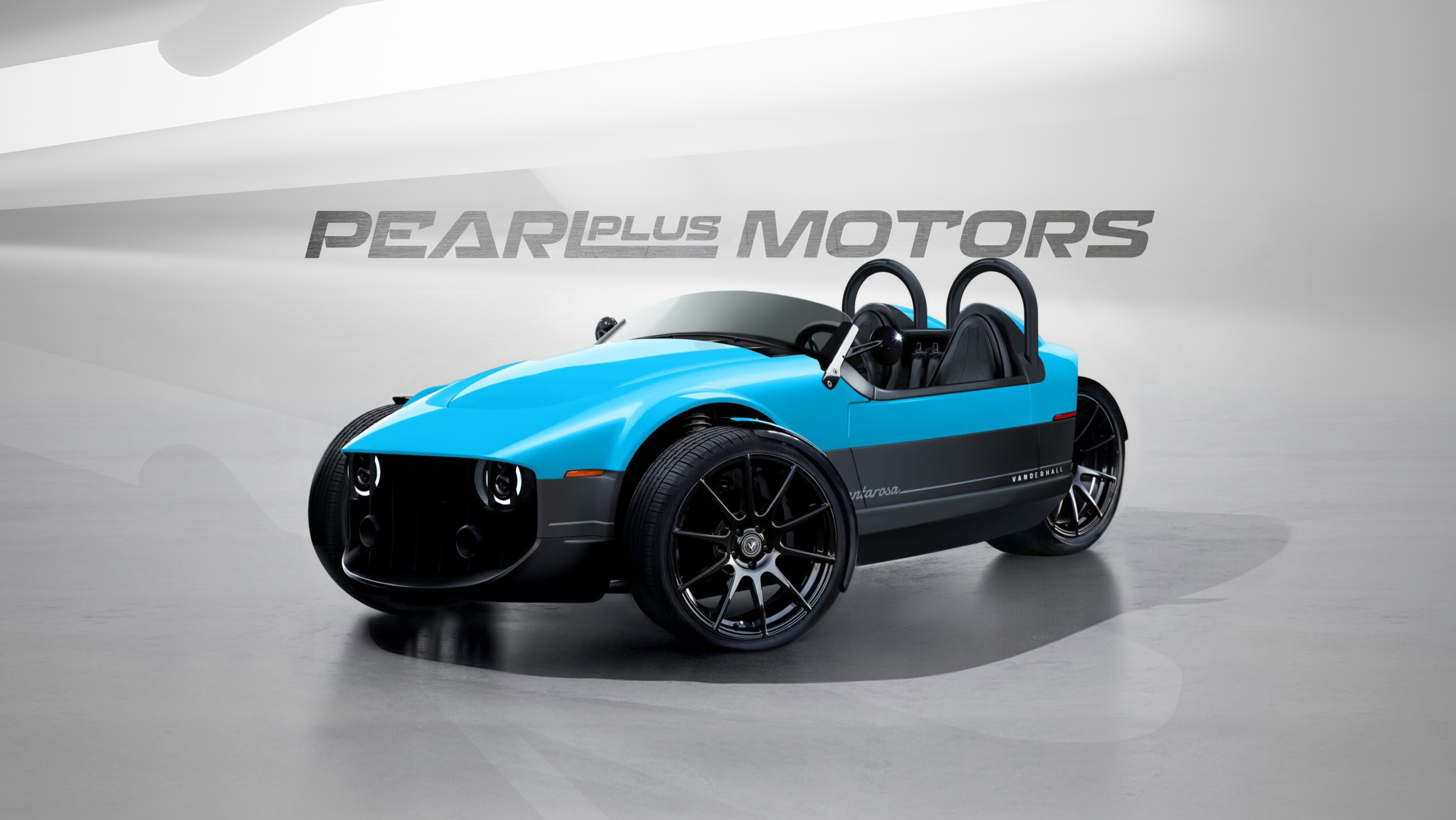 Vanderhall Santarosa Bosco Blue EV - Three wheel Luxury carVanderhall